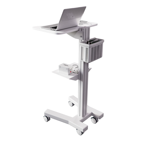 Sit Stand Mobile Laptop Cart ! Height Adjustments ! Mobile Workstation ...