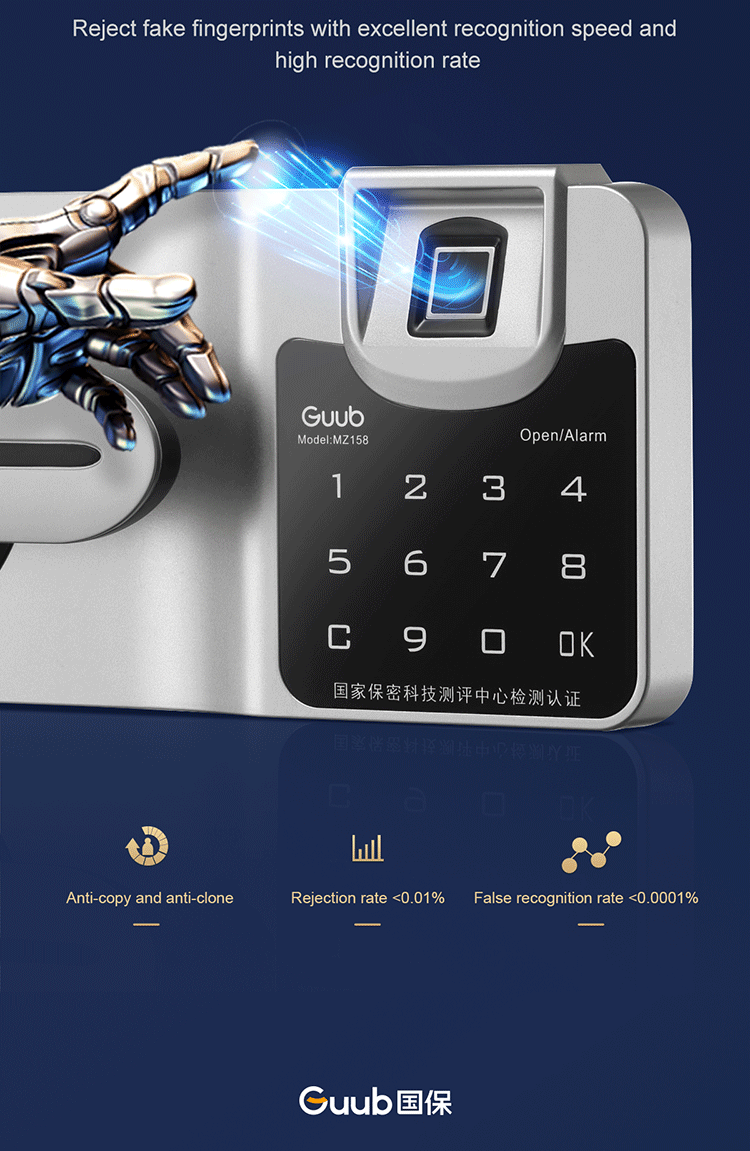 Smart Secure Cabinet with Fingerprint and Digital Number Lock - Rife ...