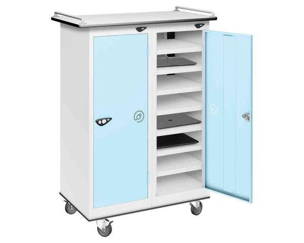 Laptop Storage cum Charging Locker Trolley | 16 shelf - Rife Technologies
