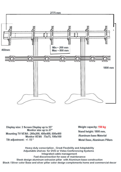 Modular TV & Monitor Display stands 2 - Rife Technologies