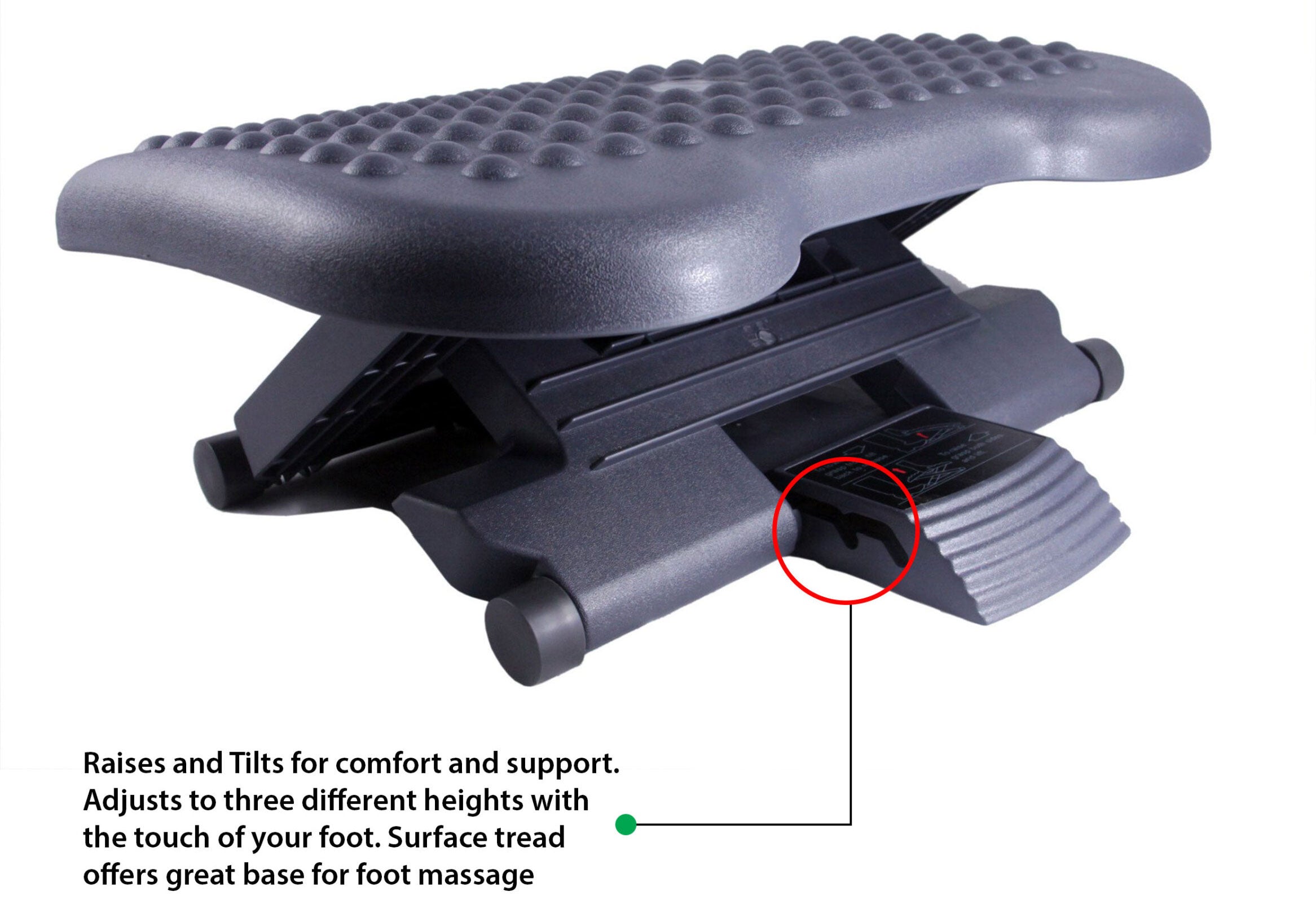 Foot Rest Under Desk-Ergonomic Footrest (FR02) - Rife Technologies ...