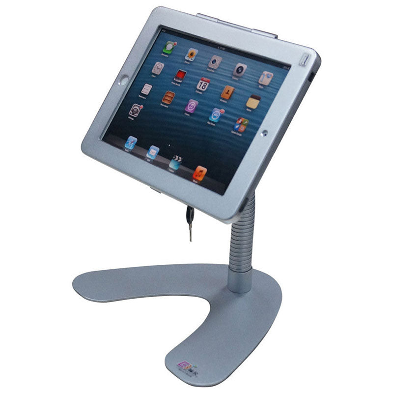 Ipad Desktop Stand for Ipad with goose neck arm (IP8B) - Rife Technologies