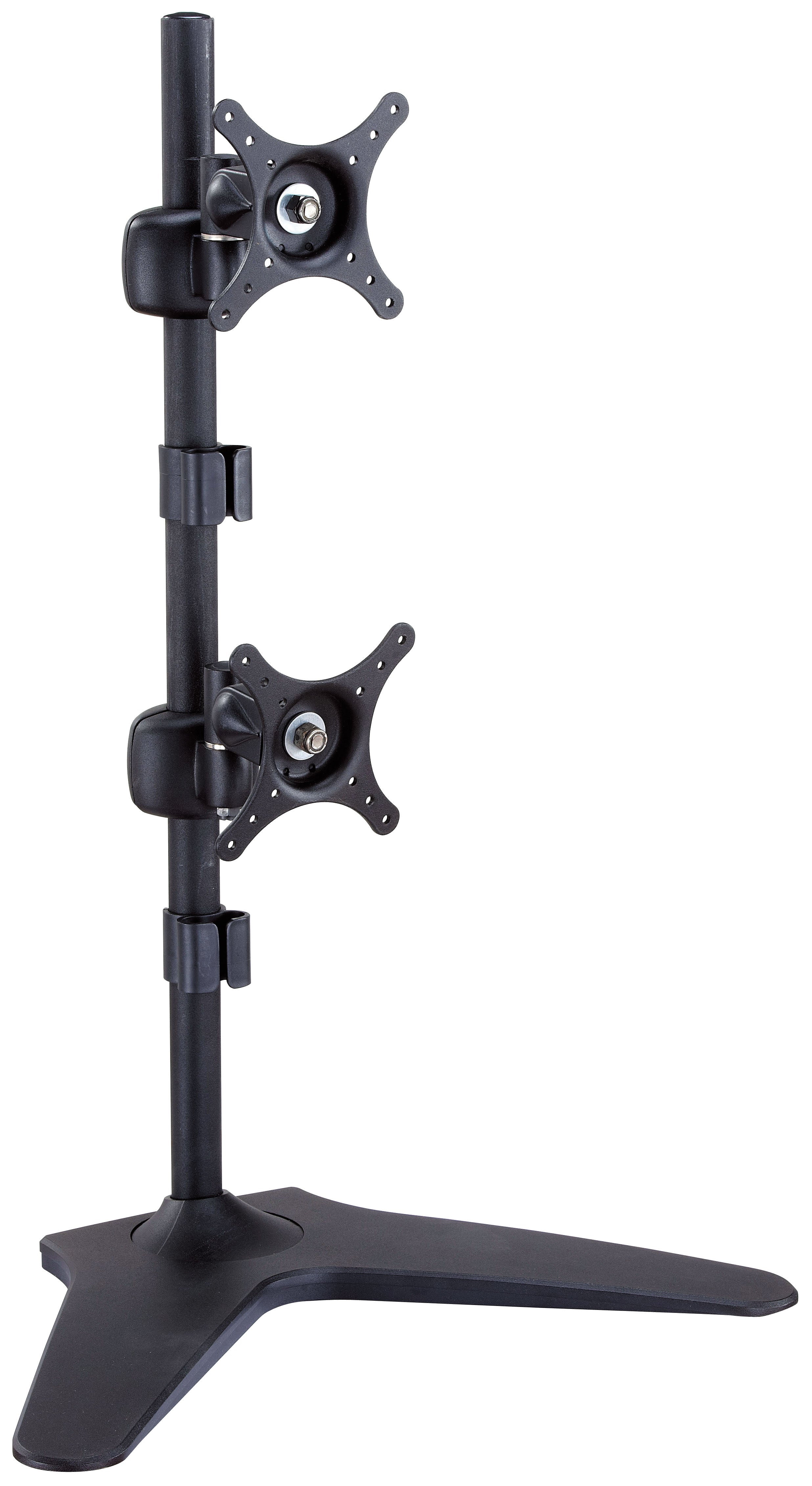 Dual Vertical Array LED/LCD Monitor Stand, Free-Standing Desk Mount fo ...