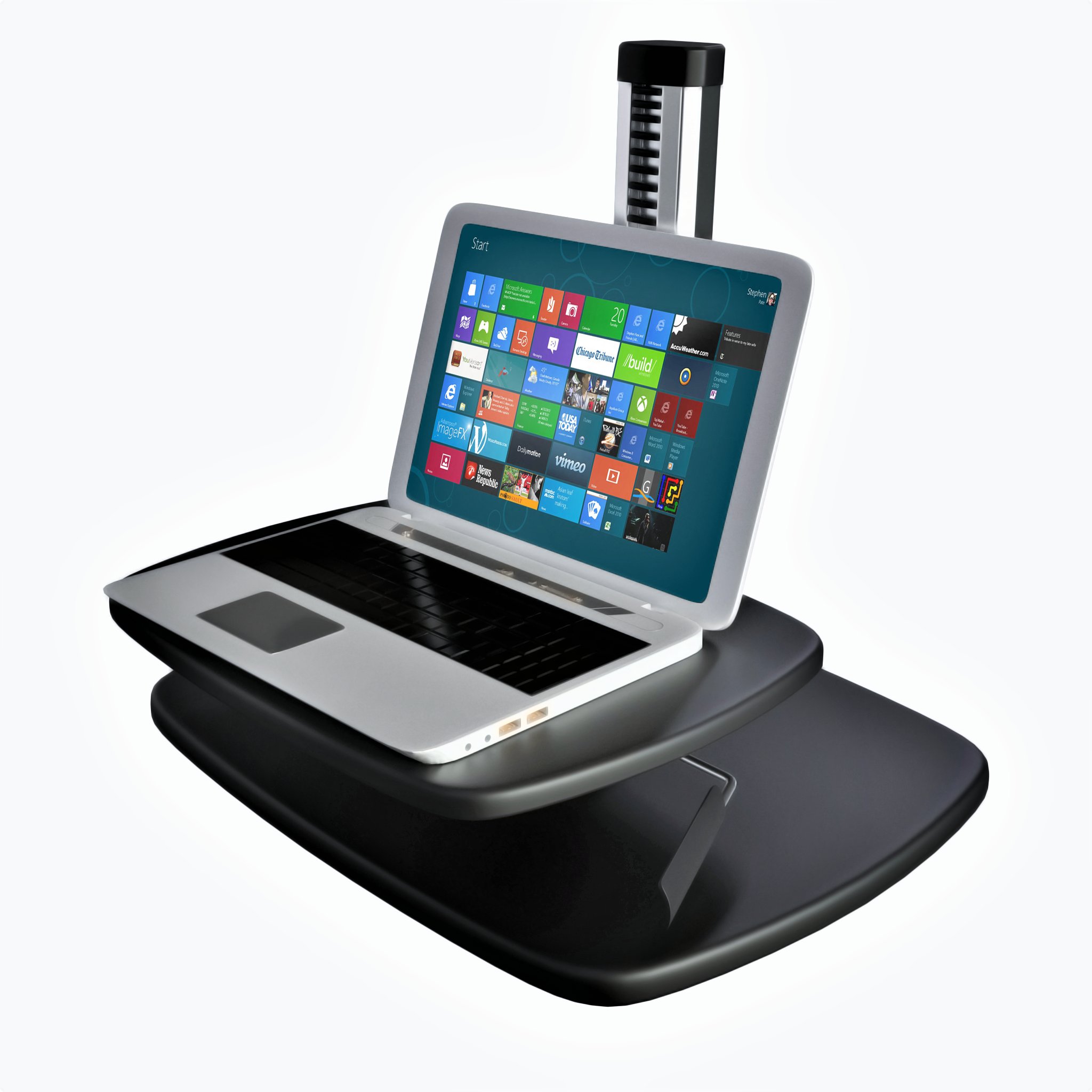 Renewed Ergonomic Sit to Stand Laptop Stand Riser, Ergonomic Aluminum ...