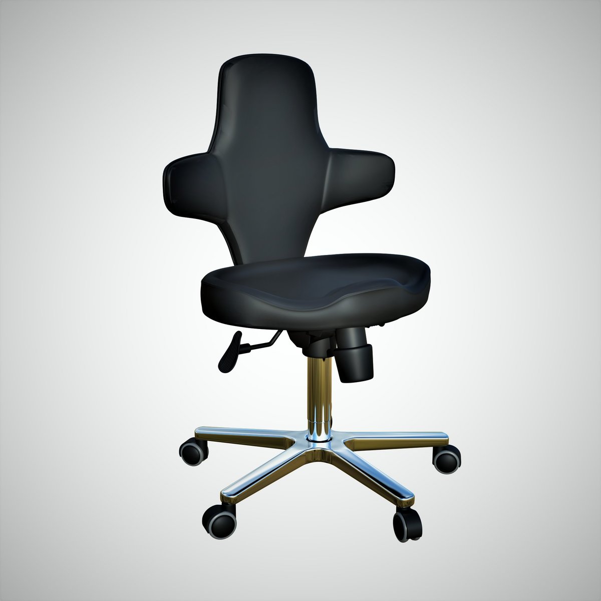 Ergonomic Multi-Purpose Adjustable Sit Stand Office Chair with Tilting ...