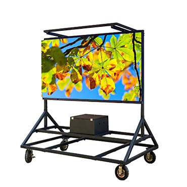 Outdoor LED Screen on Cart with Battery Options - Rife Technologies