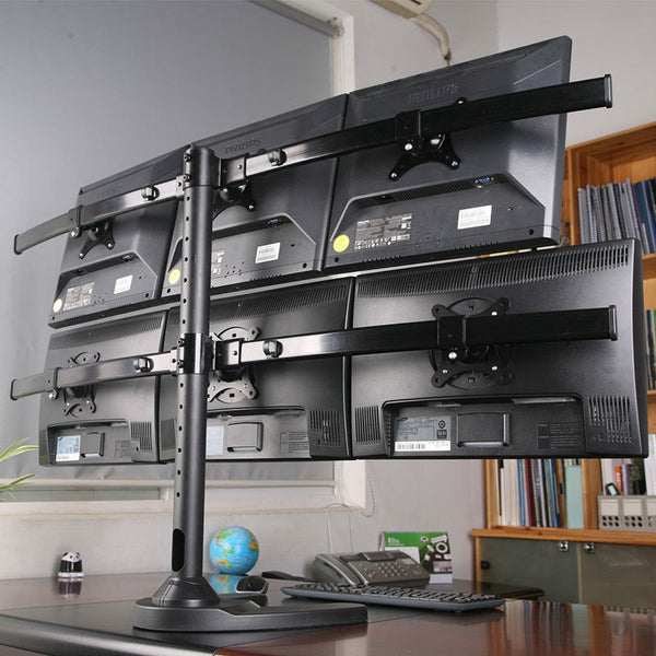 Premium Six Monitor Stand - Freestanding, 5 Years Warranty (6MS-FHP ...