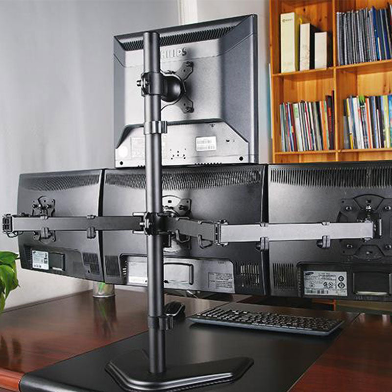 Freestanding Desk Stand for Quad Monitors EF004T 3 x 1 Array, 5 Years ...