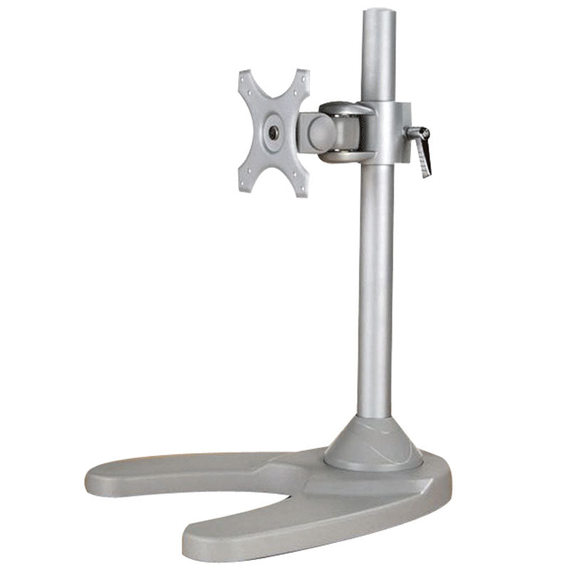 Single LCD Monitor Desk Stand Adjustable Tilt Free-Standing Mount fits ...