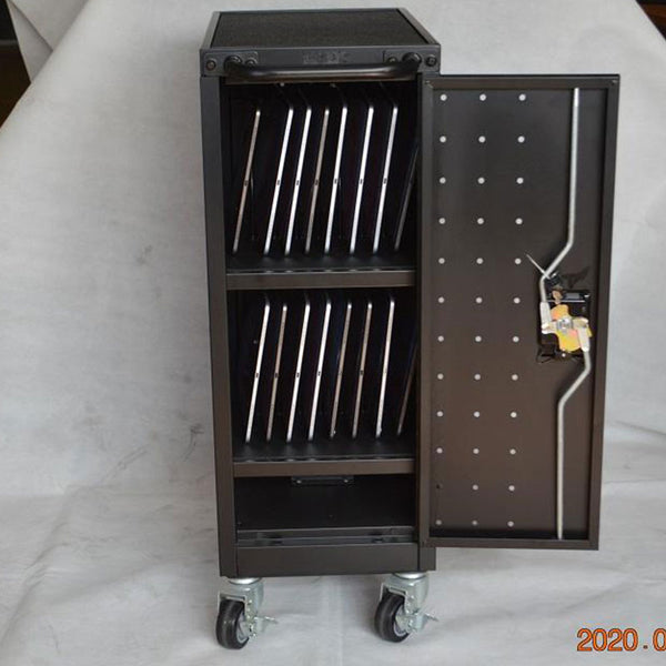 All Steel Charging Locker Cart for 16 Chromebooks/Tablets, Black (RTP ...