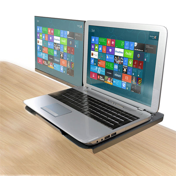 Desktop Dual LCD Laptop Mount Fully Adjustable Single Computer Monitor ...