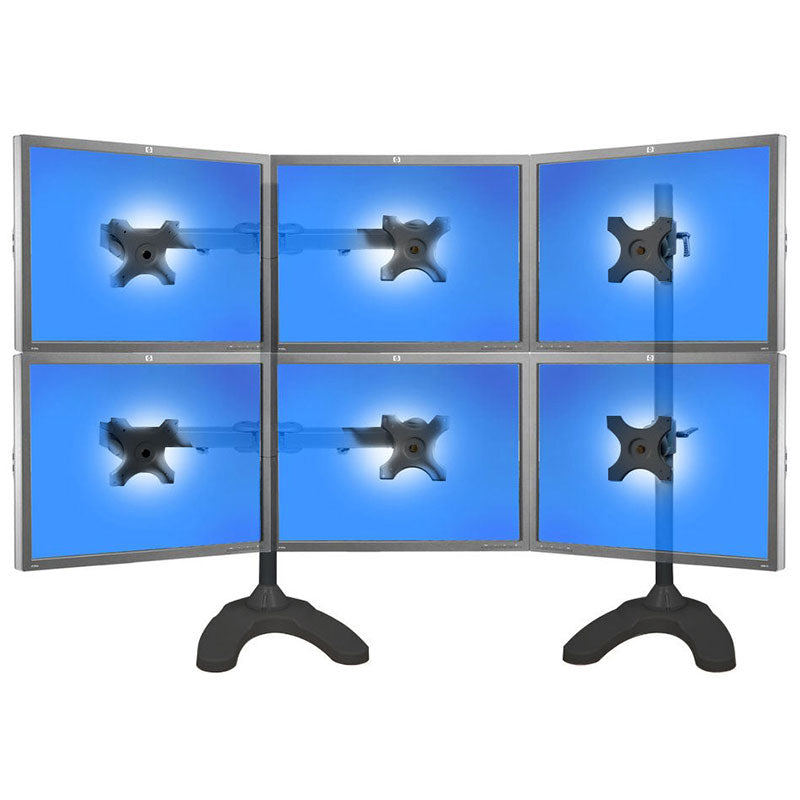 Six Monitor Stand - Freestanding, 5 Years Warranty (6MS-FH) - Rife ...