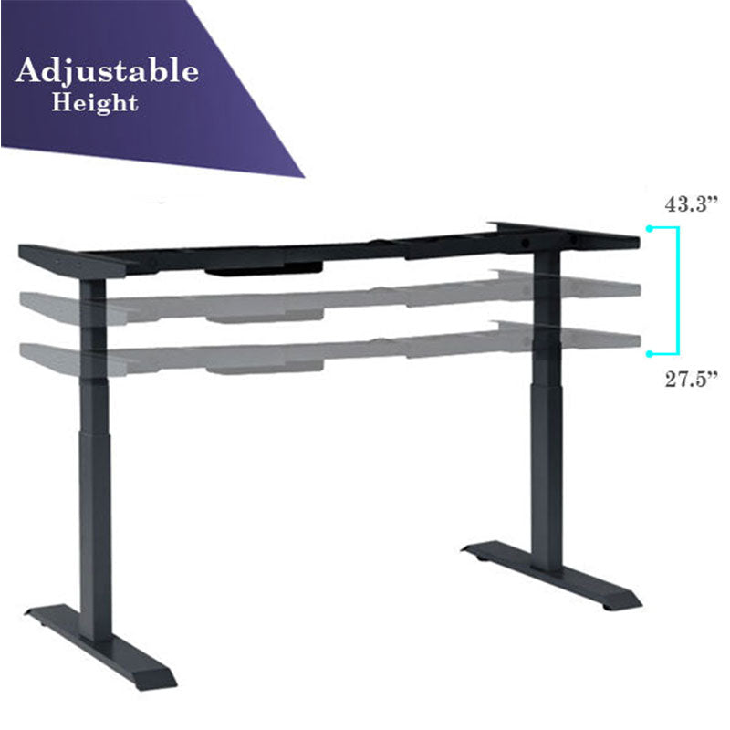 Dual motor Electric Standing Desk, Motorized Sit-Stand Desk Base with ...