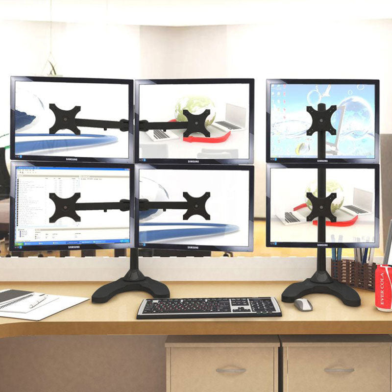 Six Monitor Stand - Freestanding, 5 Years Warranty (6MS-FH) - Rife ...