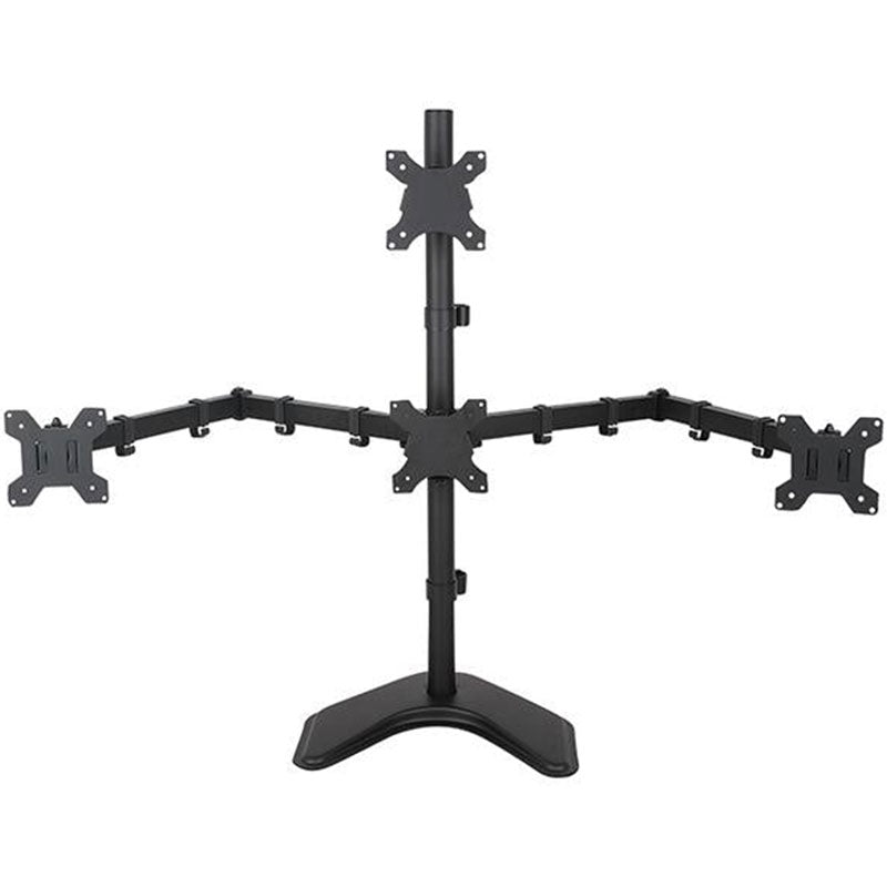Freestanding Desk Stand for Quad Monitors EF004T 3 x 1 Array, 5 Years ...