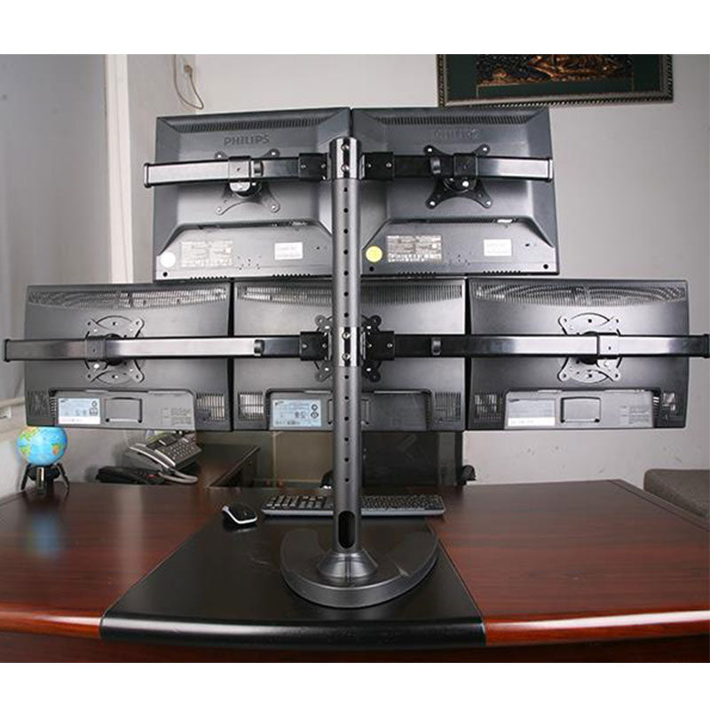 Five Monitor Stand - Freestanding, 5 Years Warranty (5MS-FH) - Rife ...