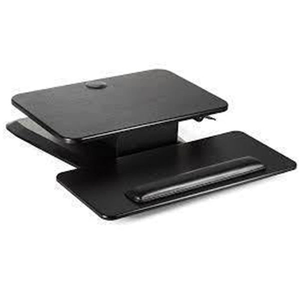 Black Height Adjustable Standing Desk Gas Spring Monitor Riser, Tablet ...