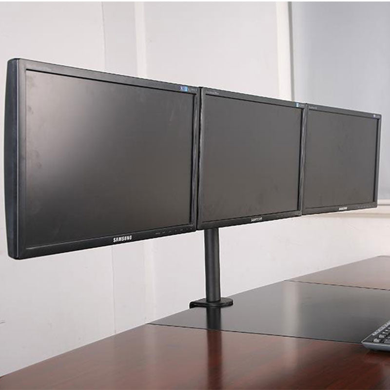 Triple Arm Desk Mount LCD LED Computer Monitor Bracket Stand 13"-24 ...