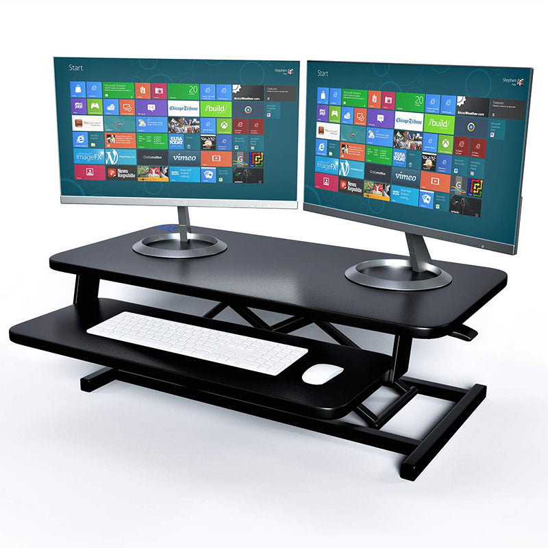 Deluxe Big Vertical Moving Sit Stand Converter, Quick Sit to Stand Tab ...