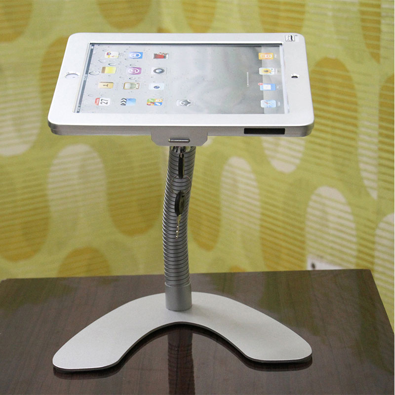 Ipad Desktop Stand for Ipad with goose neck arm (IP8B) - Rife Technologies