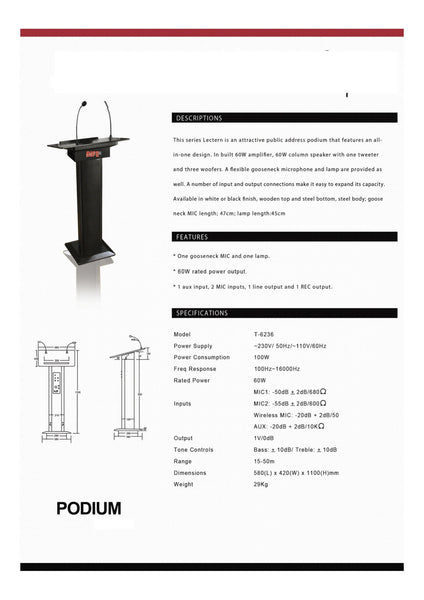 Podiums for offices and schools - Rife Technologies
